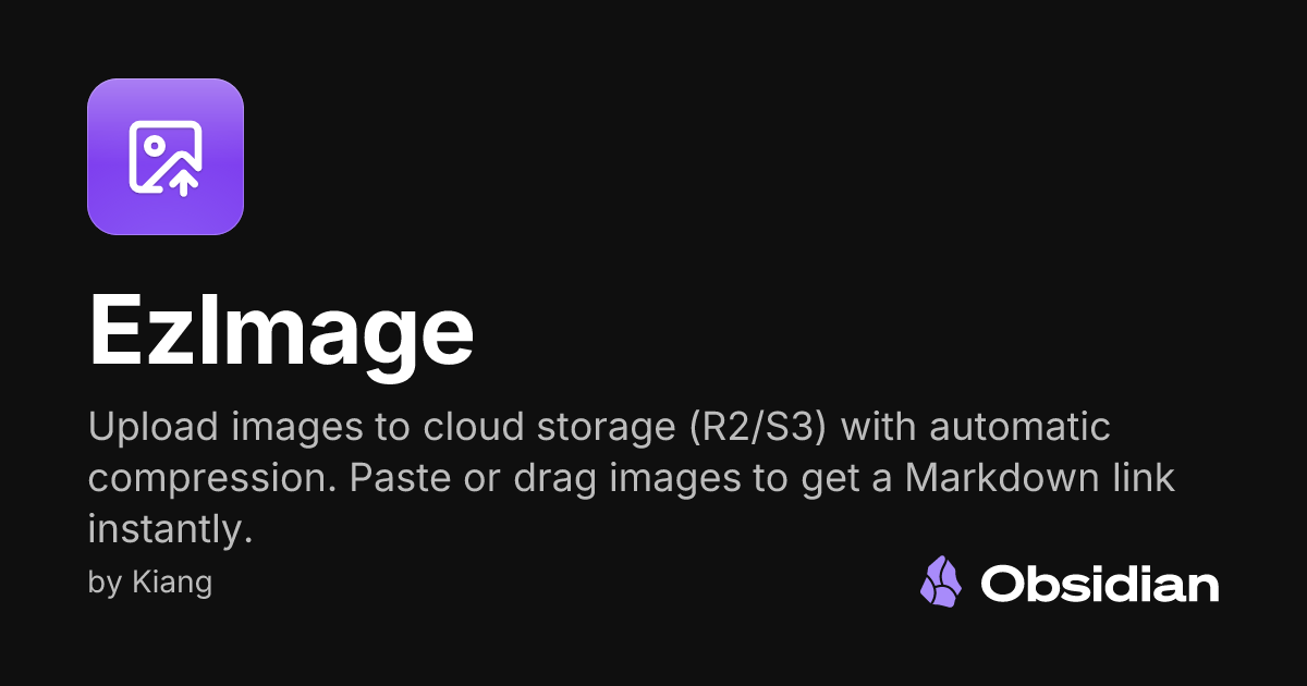 EzImage - Obsidian Plugin