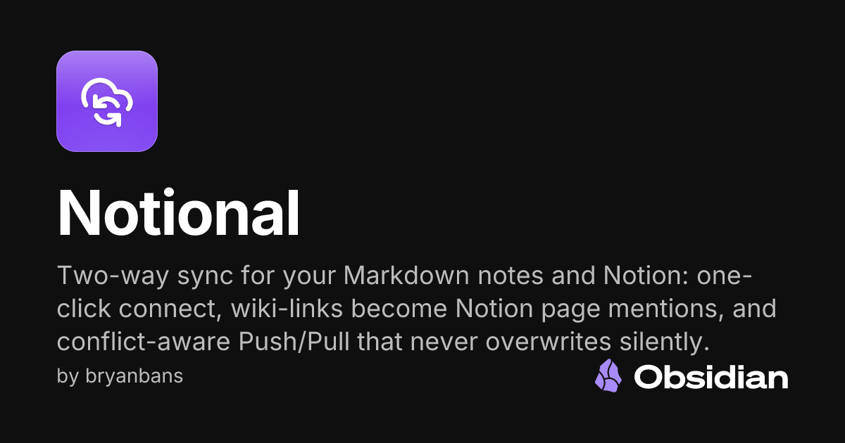 Notional - Obsidian Plugin