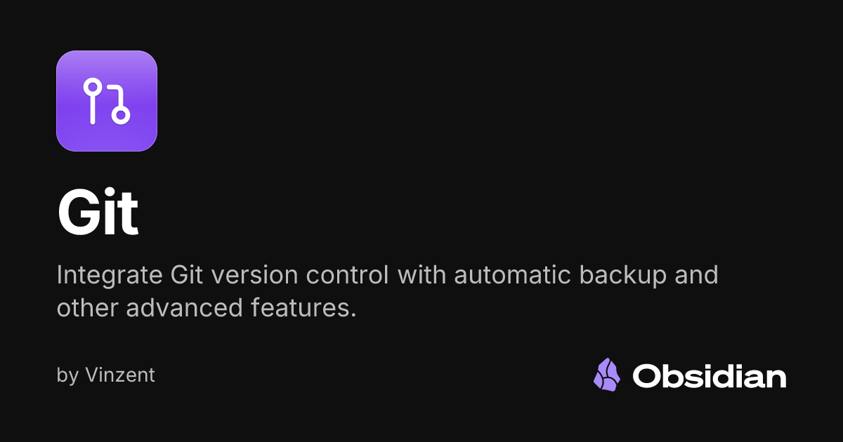 Git - Obsidian Plugin